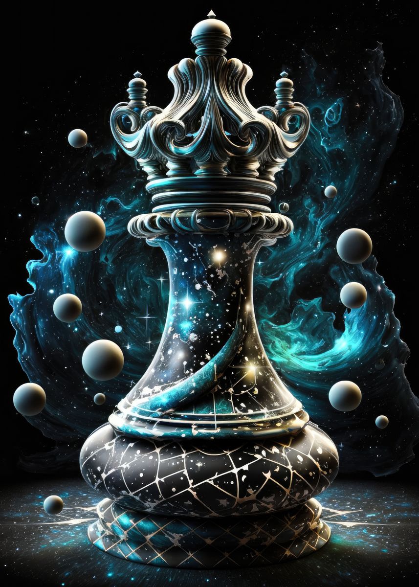 'Cosmic Chess Piece' Poster, picture, metal print, paint by Astrodeum ...