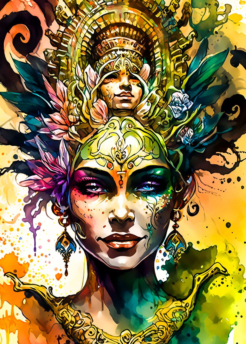 'Beautiful Woman' Poster, picture, metal print, paint by Thanh Vinh ...