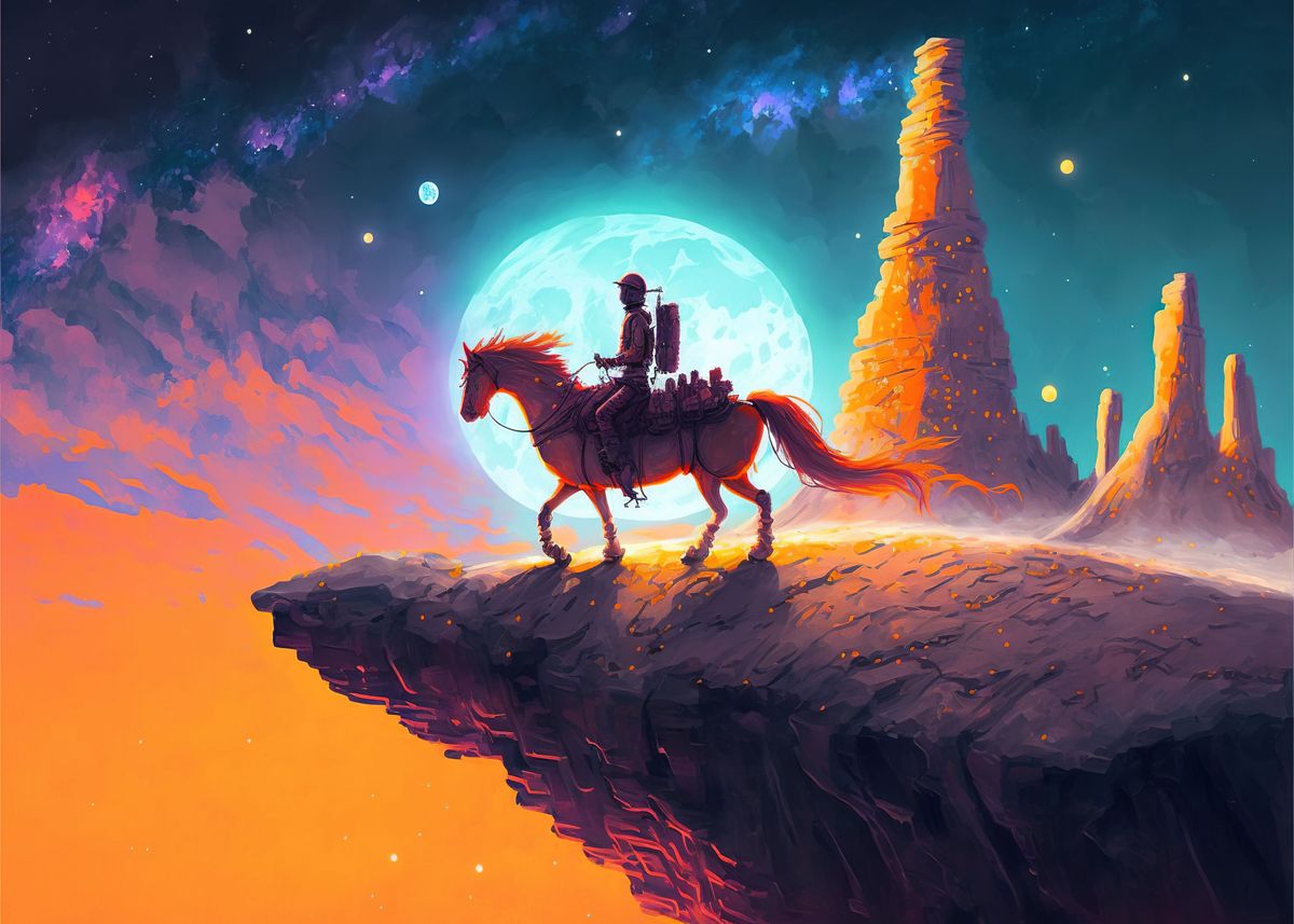 'edge of the world' Poster by Designersen | Displate