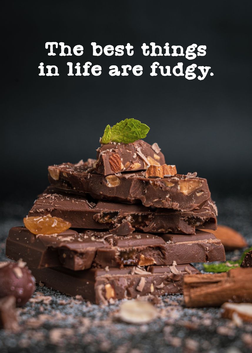 'Fudge Dessert Wall Art' Poster by StoicMindset | Displate