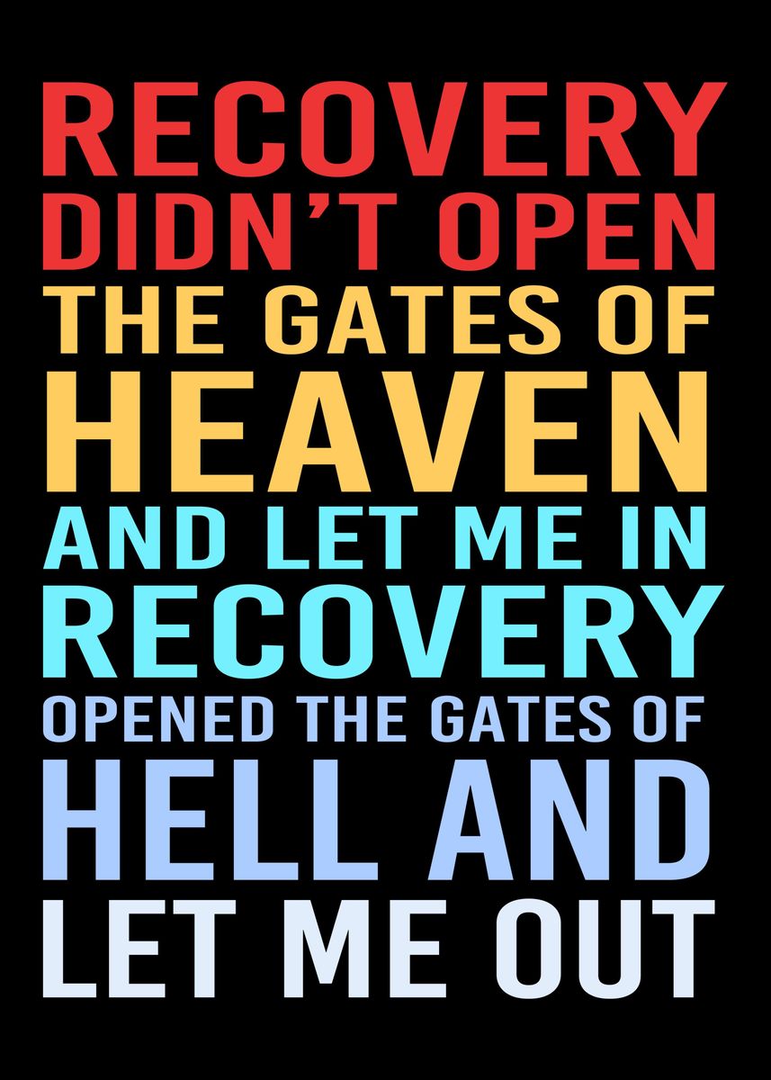 'Inspirational Recovery' Poster, picture, metal print, paint by ...