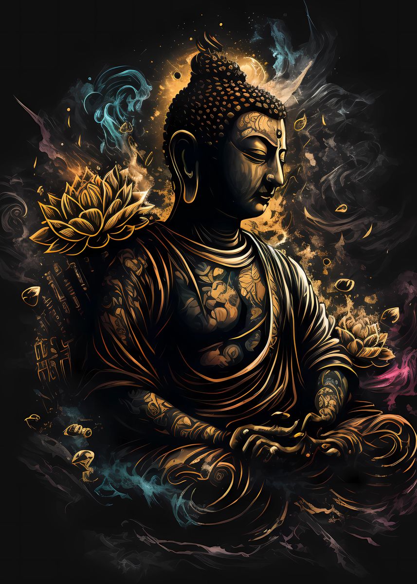 'Zen Radiance' Poster, picture, metal print, paint by PRANIT BANSODE ...