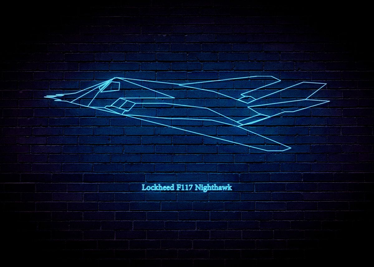 'Lockheed F117 Nighthawk' Poster by Retal | Displate