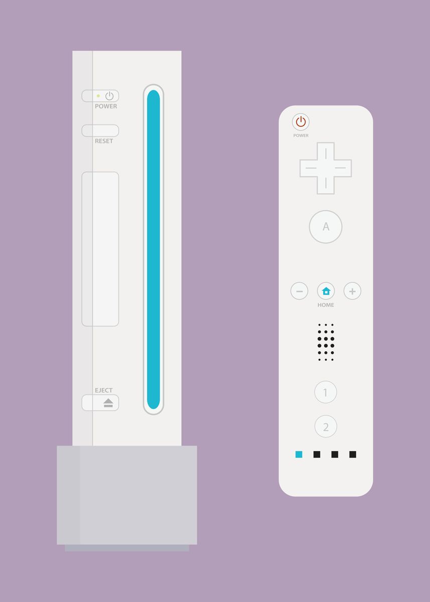 'Nintendo Wii C and C' Poster, picture, metal print, paint by MVDZ ...