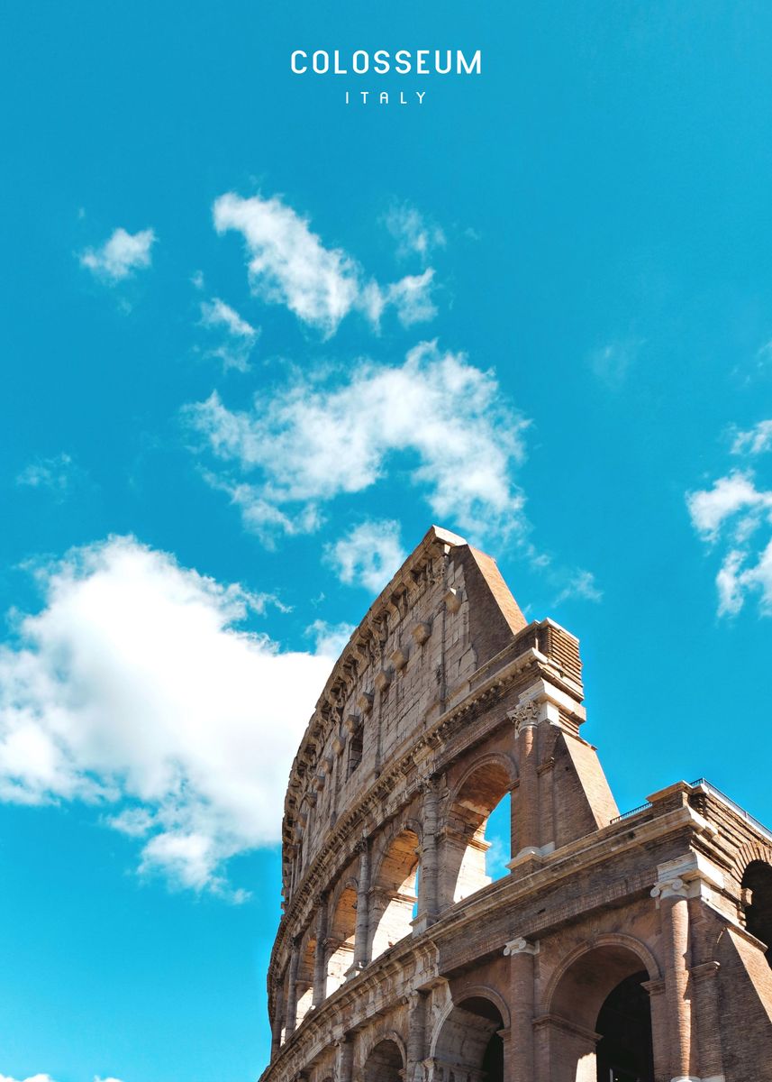 'Colosseum ' Poster, picture, metal print, paint by Famous City | Displate
