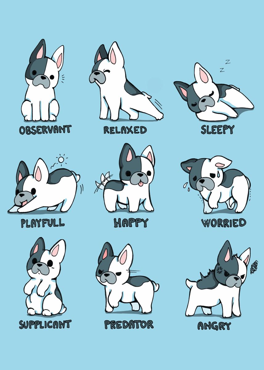 'Dog mood' Poster, picture, metal print, paint by Valentina Fabbri ...