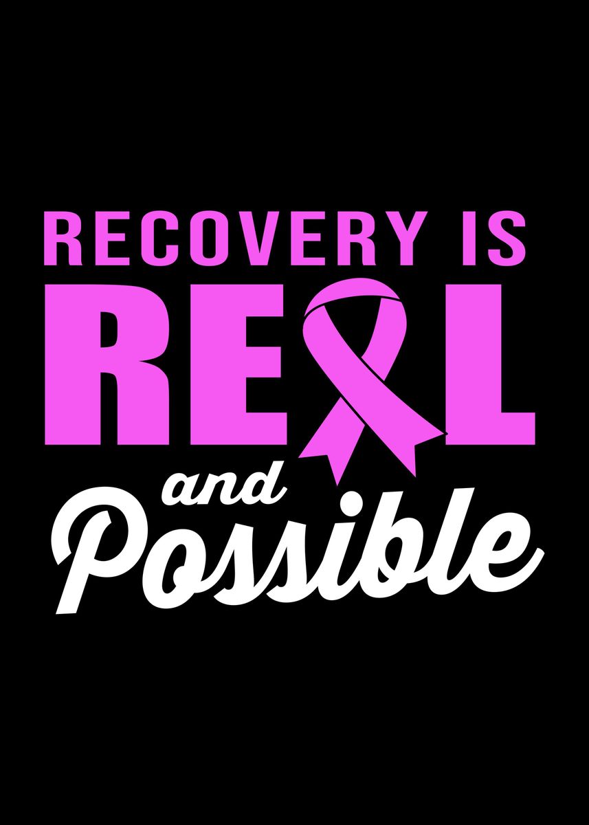'Recovery Is Real' Poster, picture, metal print, paint by FunnyGifts ...