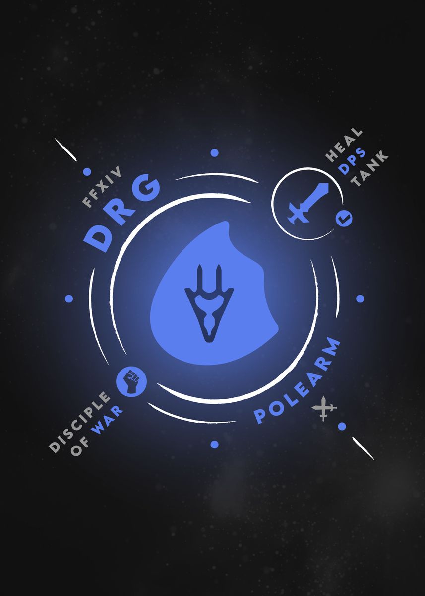 'DRG Life FF14' Poster, picture, metal print, paint by Joe Bui | Displate