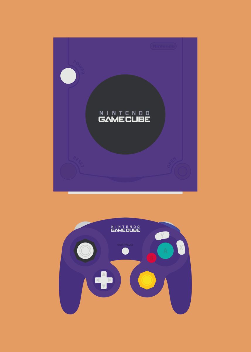 'Nintendo Gamecube C and C' Poster, picture, metal print, paint by MVDZ ...