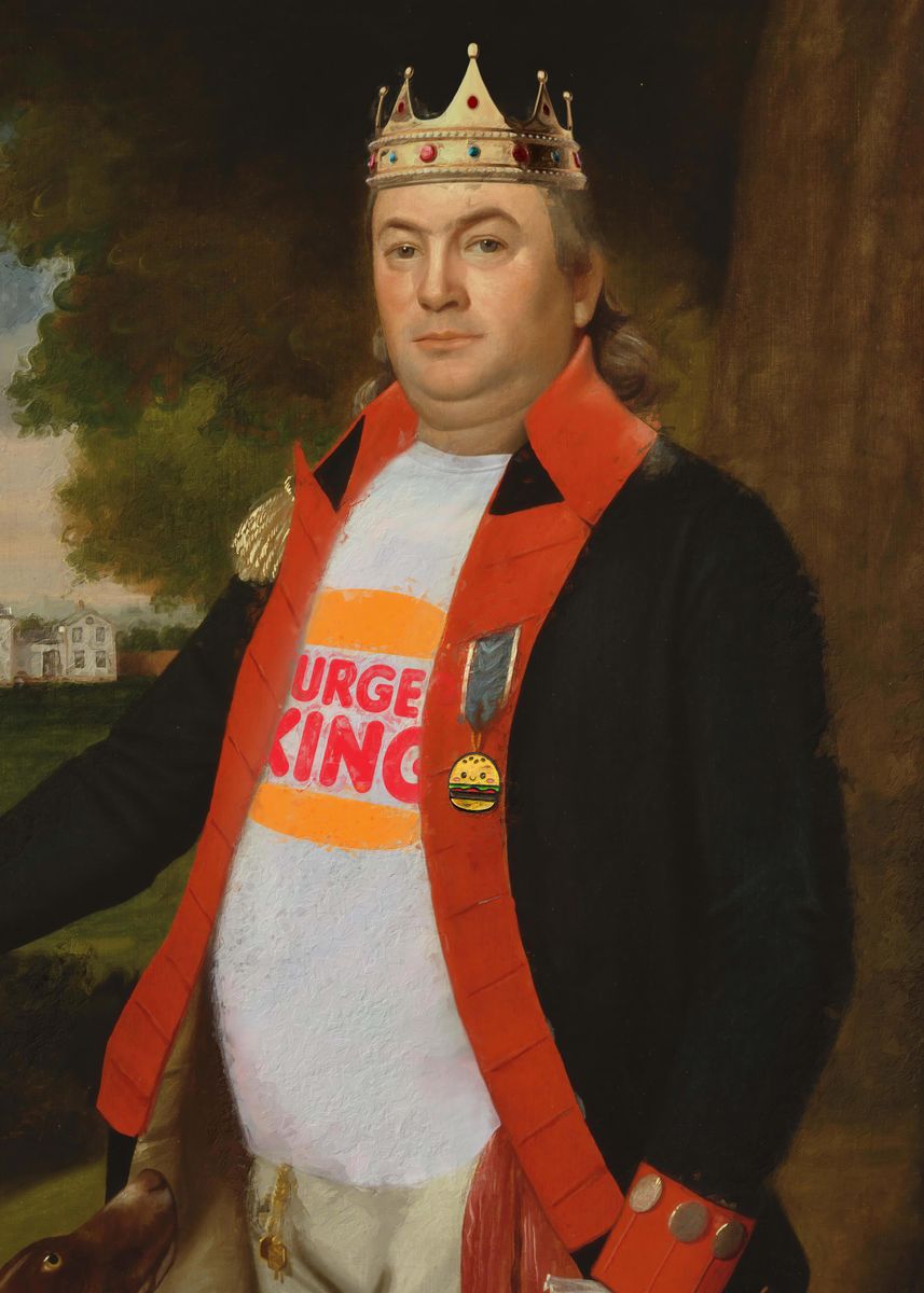 'Fast food king' Poster, picture, metal print, paint by ...