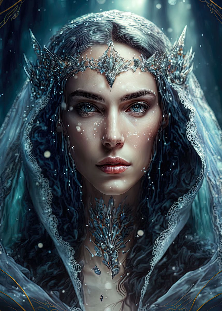 'Elven Priestess' Poster, picture, metal print, paint by AlekSunDoor ...