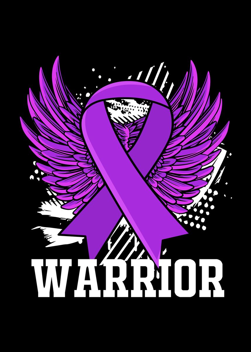 'Crohns Warrior Ribbon' Poster, picture, metal print, paint by ...