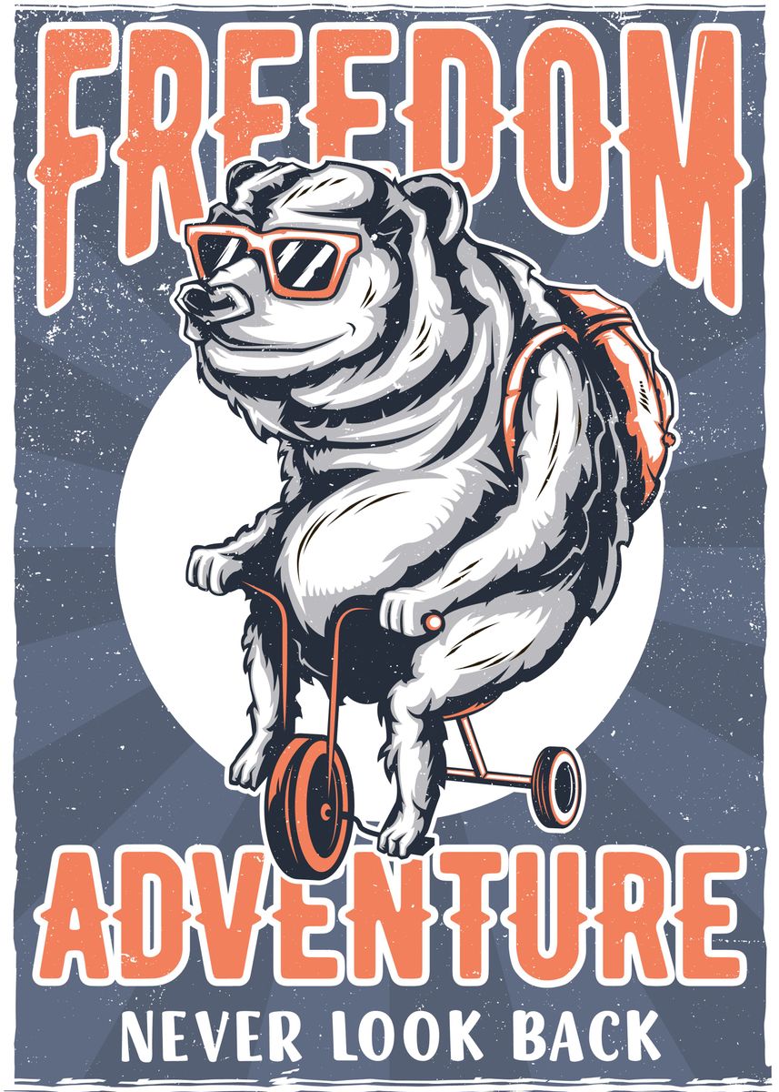 'Funny vintage poster' Poster, picture, metal print, paint by Finnick ...