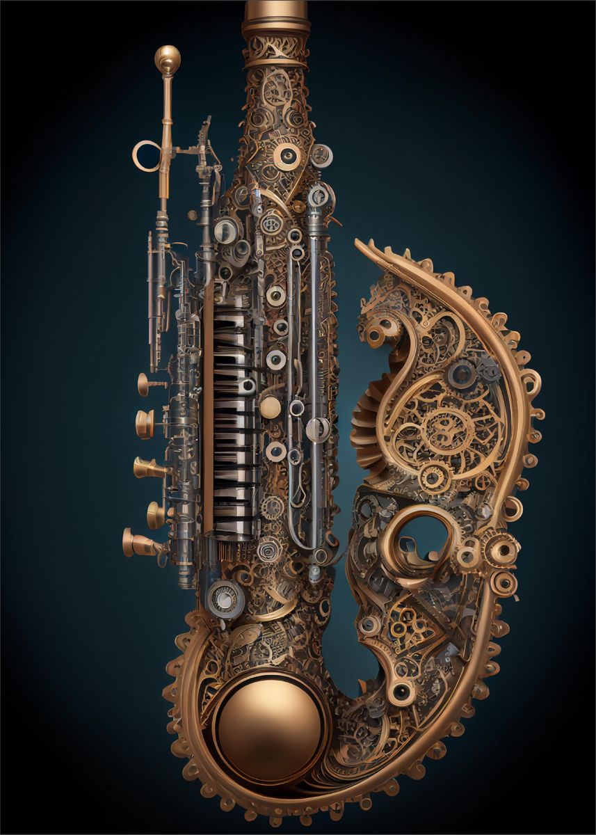 'Oboe' Poster, picture, metal print, paint by Media Editing | Displate