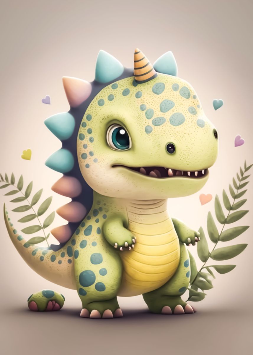 'cute baby dragon' Poster, picture, metal print, paint by OdieBrakusJr ...
