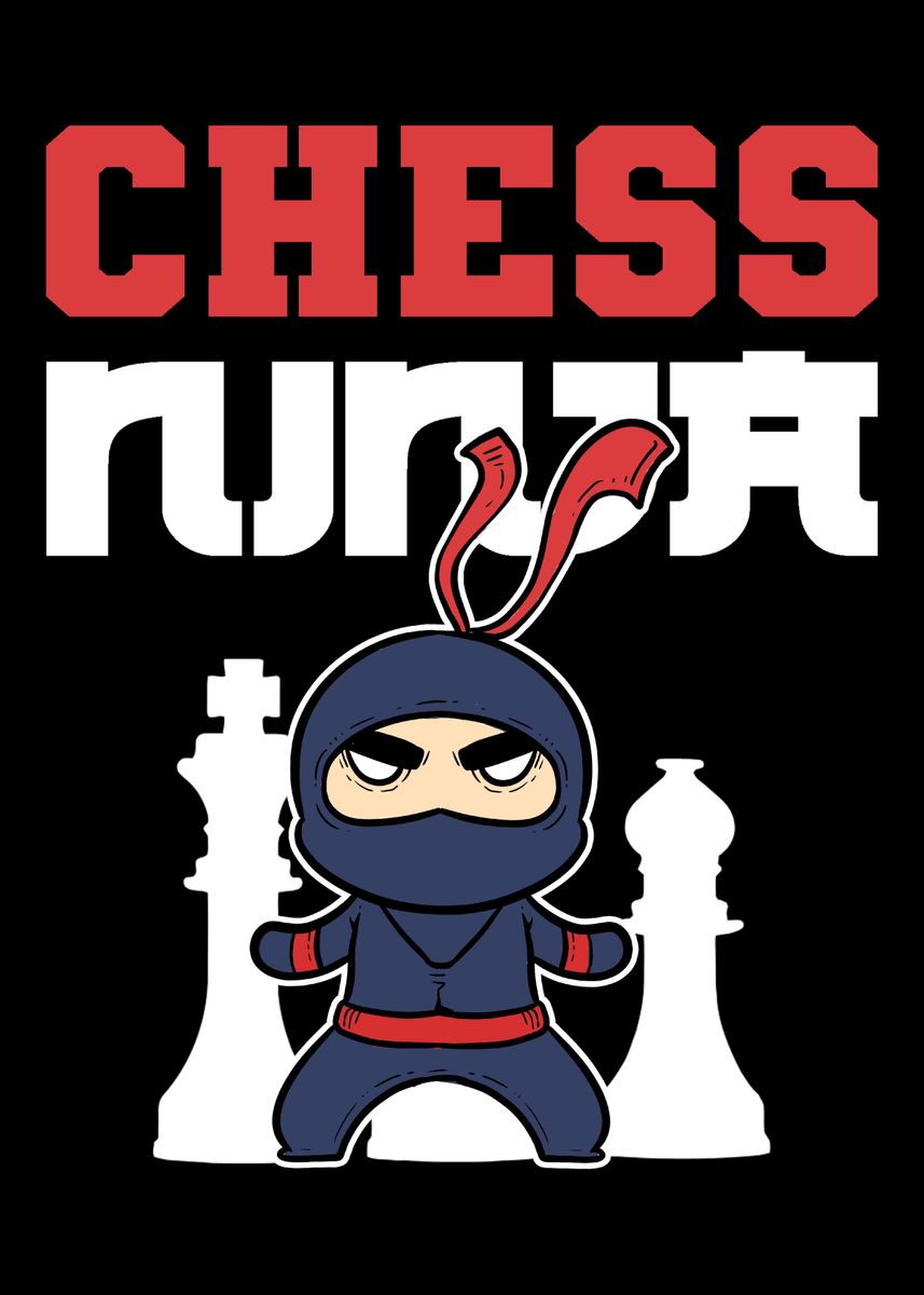'Chess Ninja Chess Grandmas' Poster, picture, metal print, paint by ...