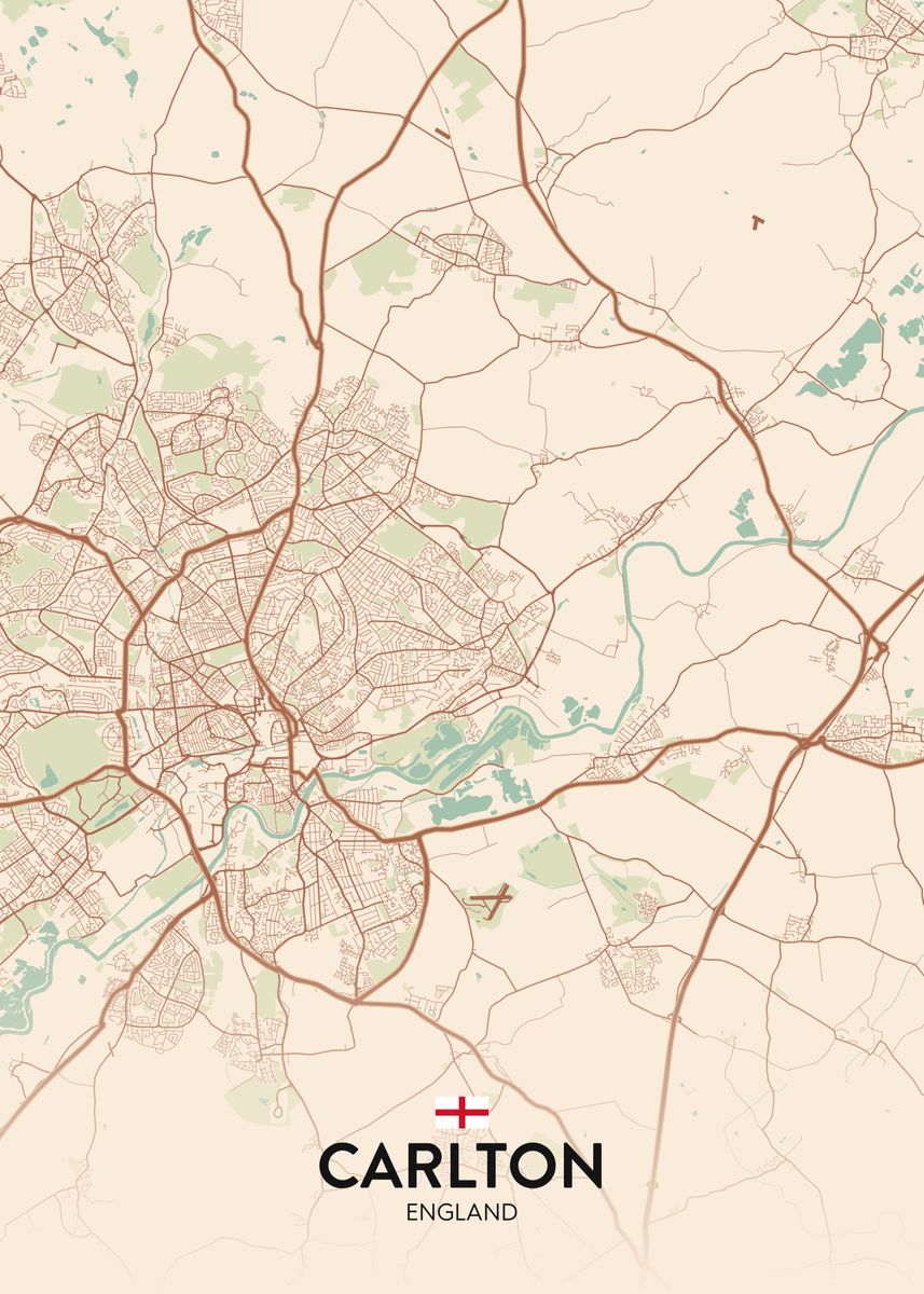 'Carlton UK' Poster by IMR Designs | Displate