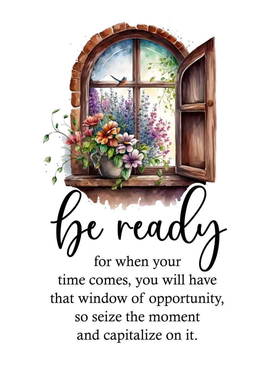 'Be ready' Poster, picture, metal print, paint by Juliana RW | Displate