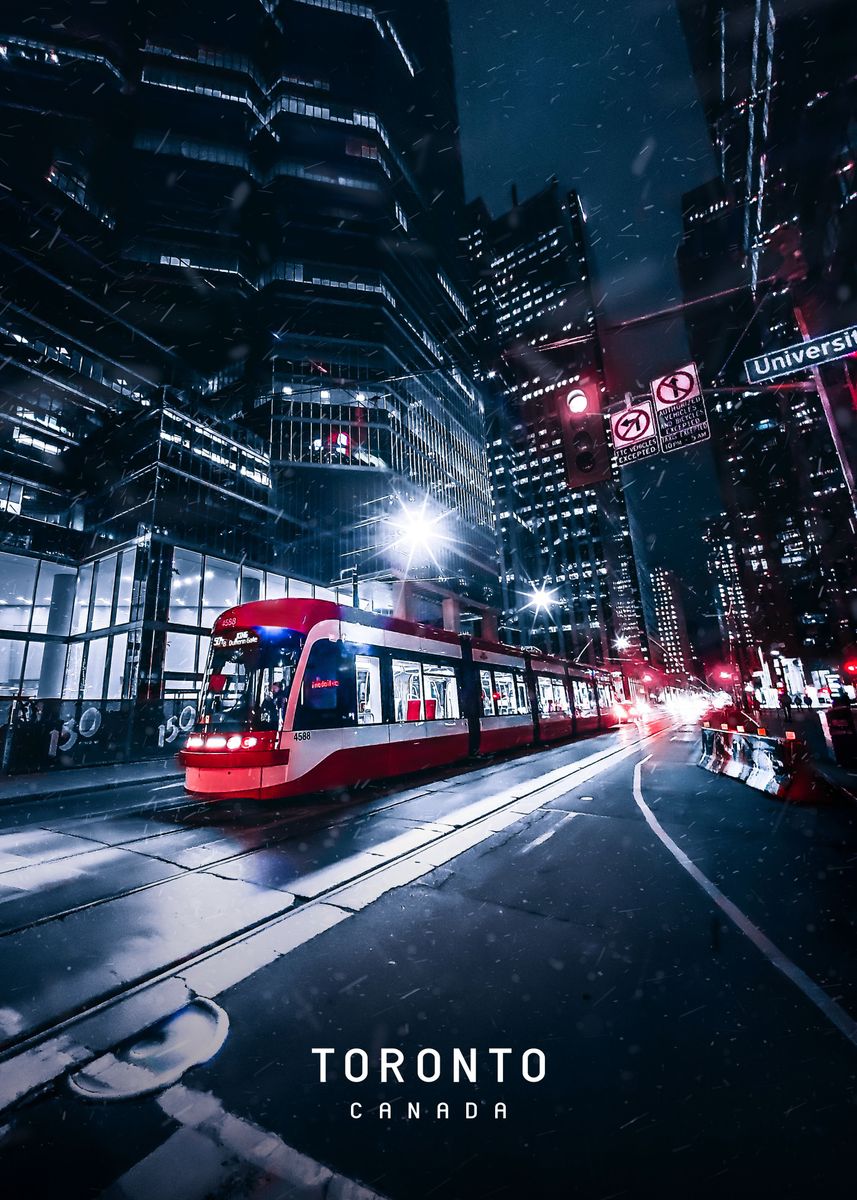 'Toronto ' Poster, picture, metal print, paint by Travel Addict | Displate