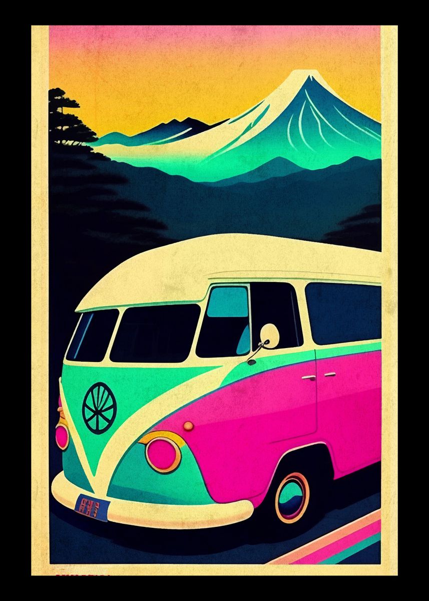 'vw' Poster, picture, metal print, paint by jantikusuma wardani | Displate