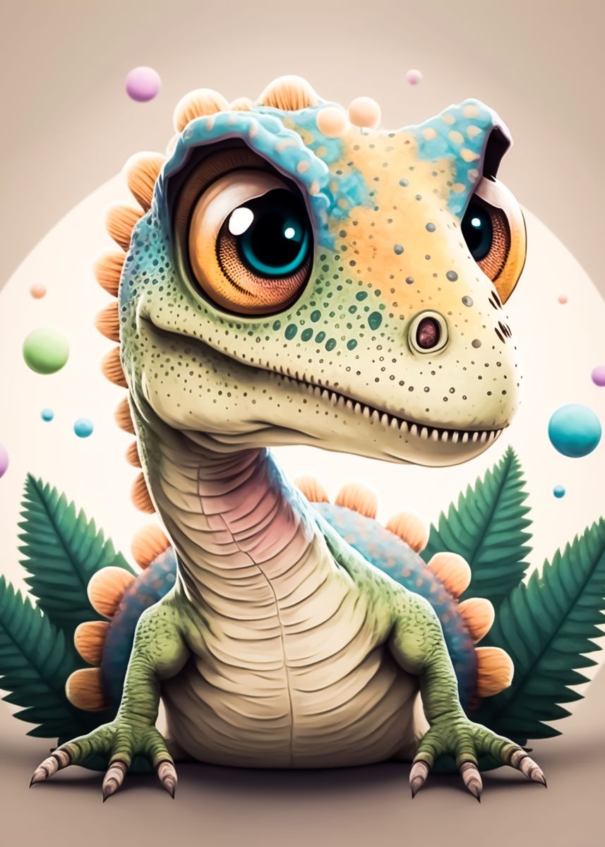 'cute baby dragon' Poster, picture, metal print, paint by OdieBrakusJr ...