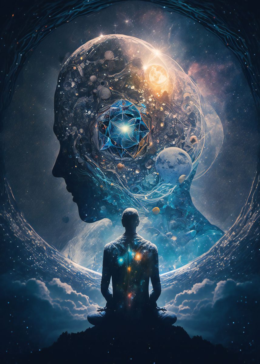 'Face of Introspection' Poster, picture, metal print, paint by Powerful ...