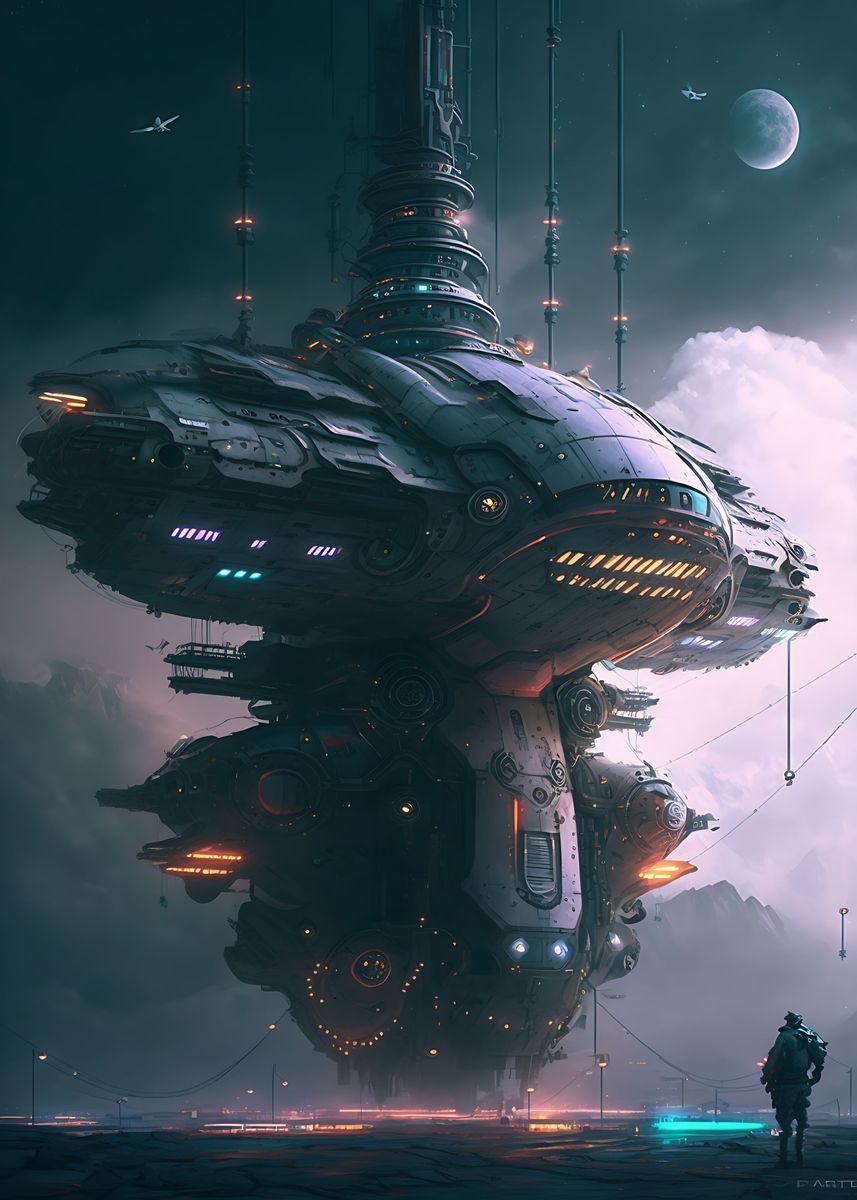 'Anti Gravity Machine' Poster, picture, metal print, paint by Guillaume ...