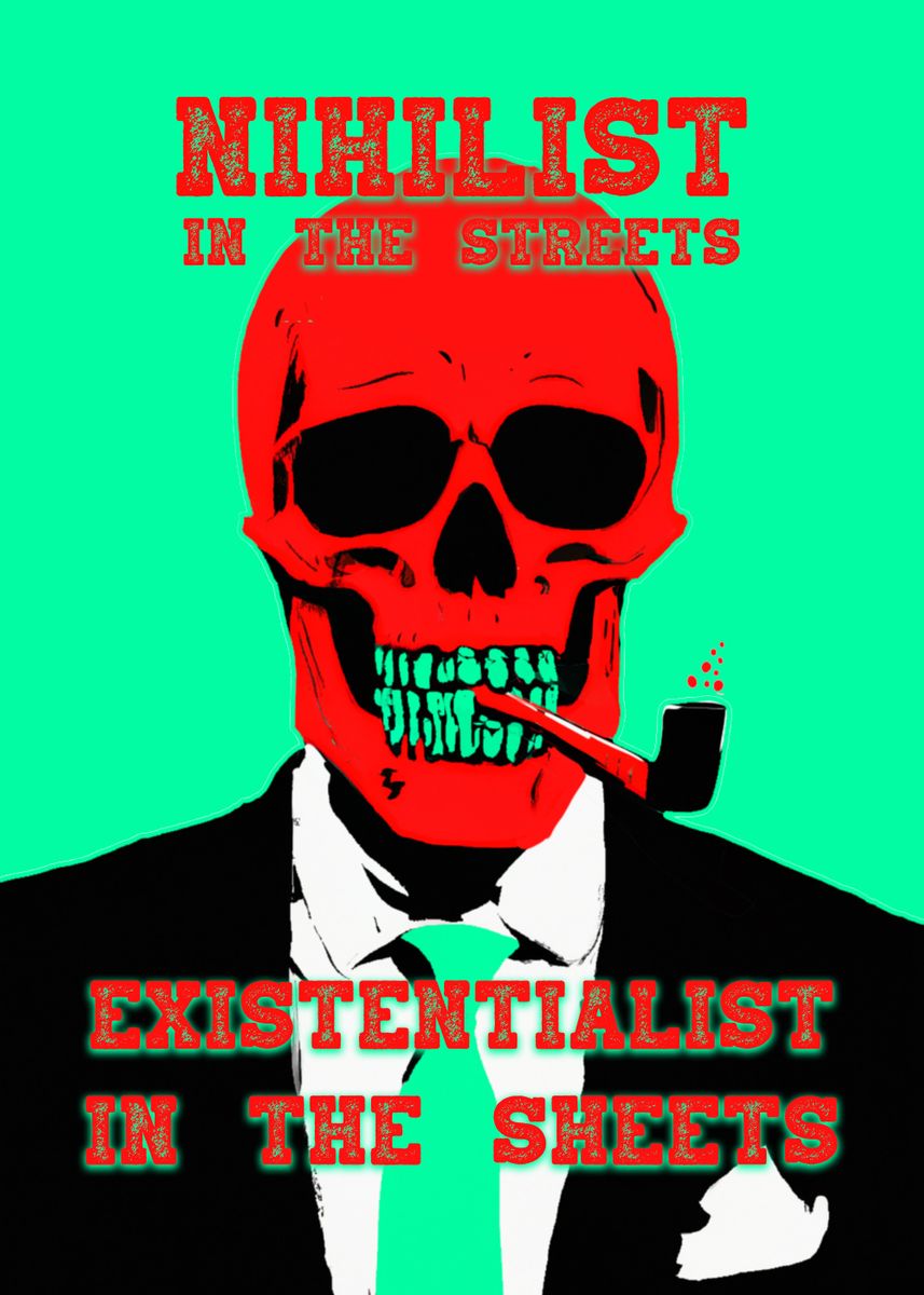 'Nihilist In The Streets' Poster, picture, metal print, paint by Atanas ...