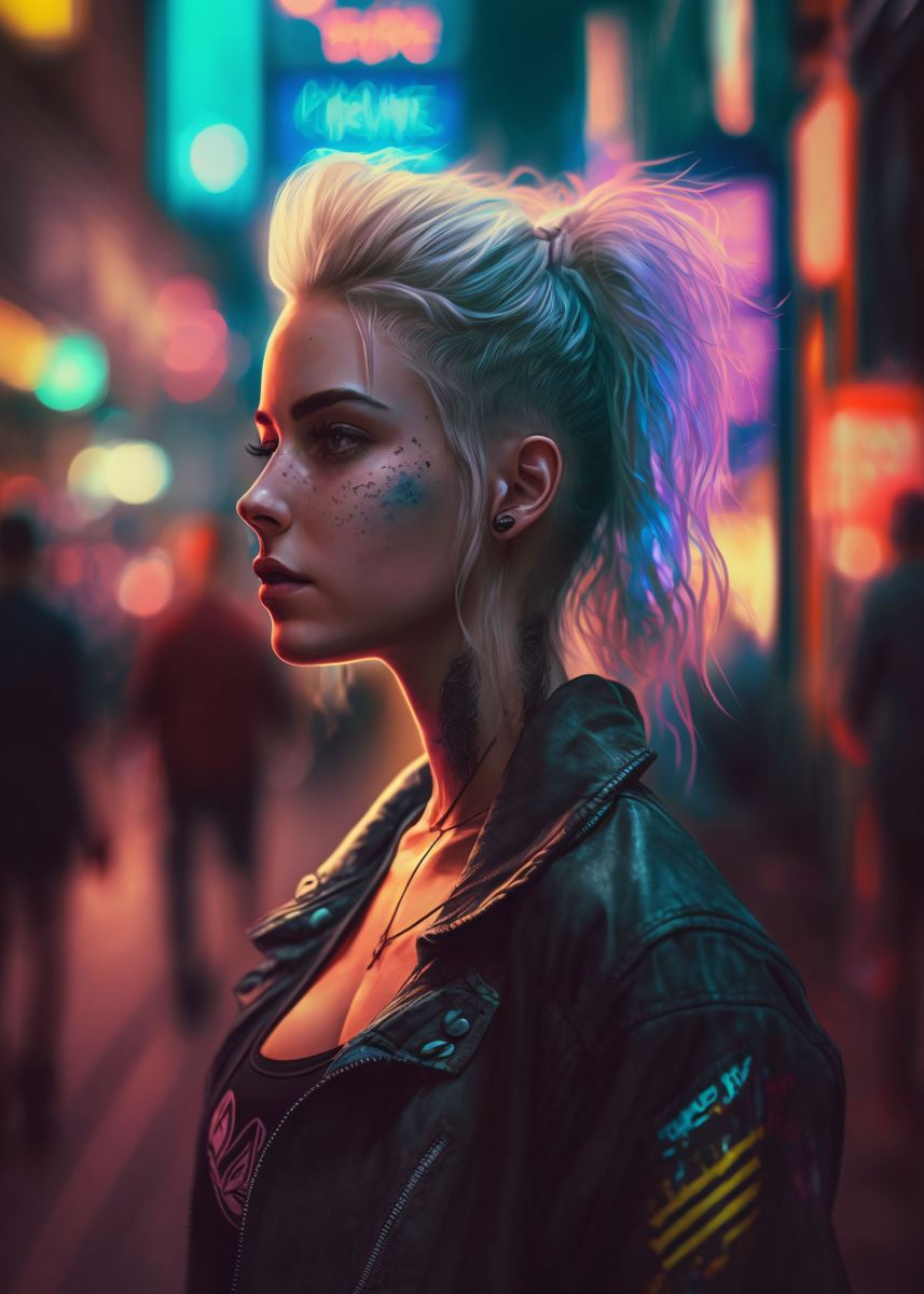 'Edgy Beauty' Poster, picture, metal print, paint by Hatless Luffy ...