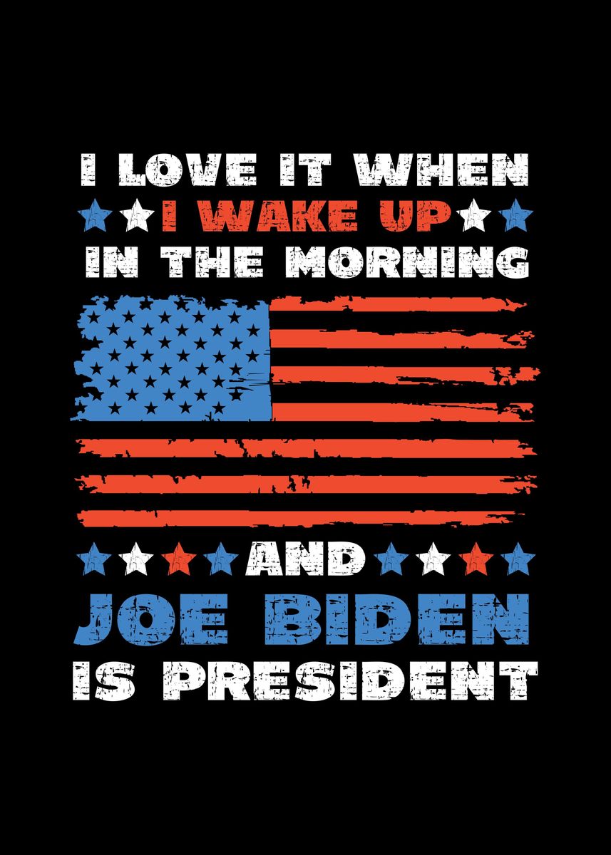 'Joe Biden' Poster, picture, metal print, paint by Sebastian Wünsche ...