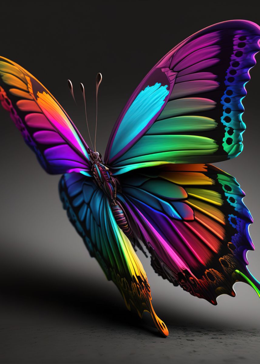 'Butterfly colorful' Poster by Artmatrusa | Displate