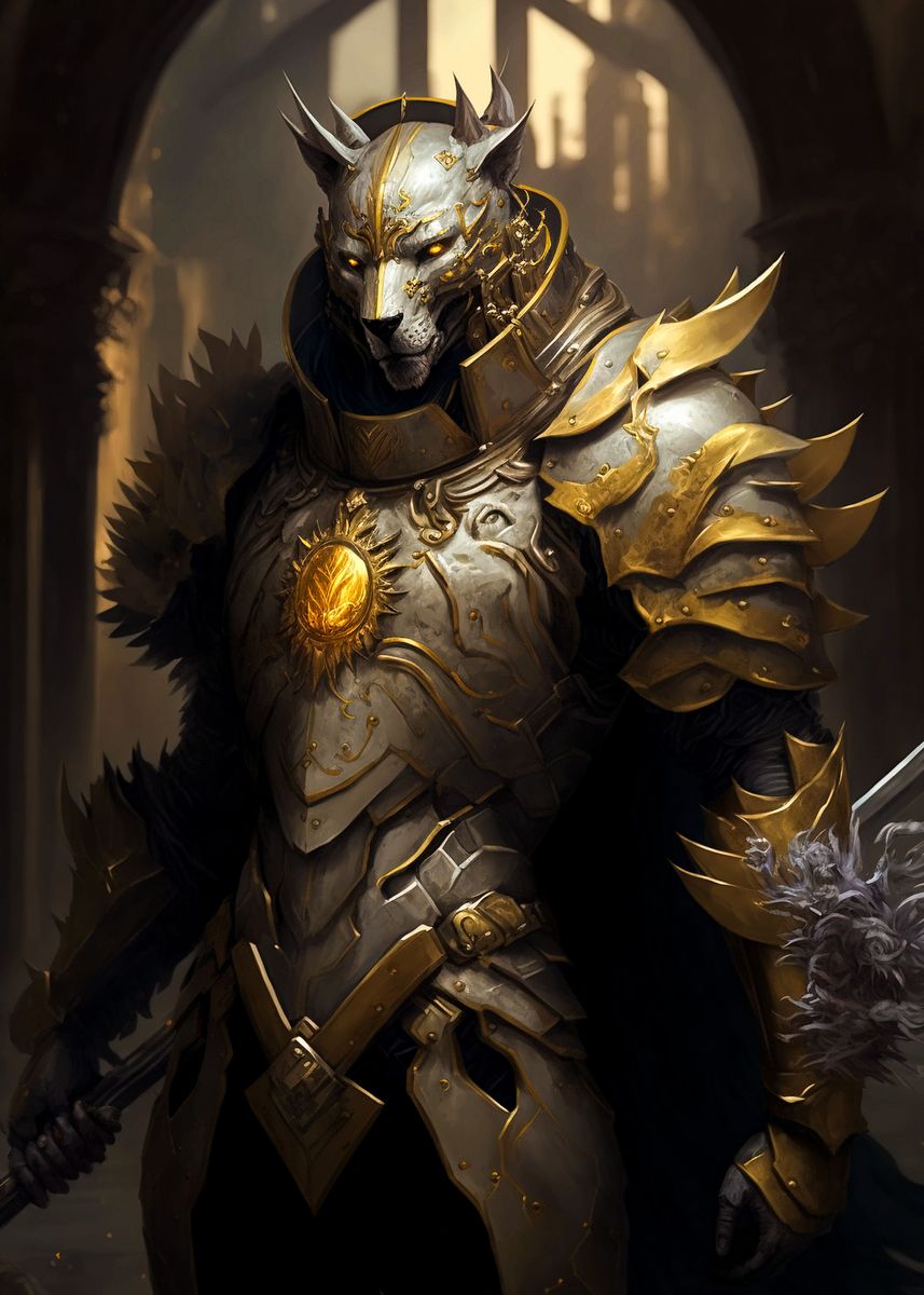 'Sunblessed Godwin' Poster, picture, metal print, paint by XENOS | Displate