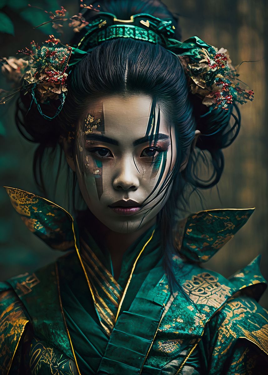 'Japanese beautiful' Poster, picture, metal print, paint by Graphic ...