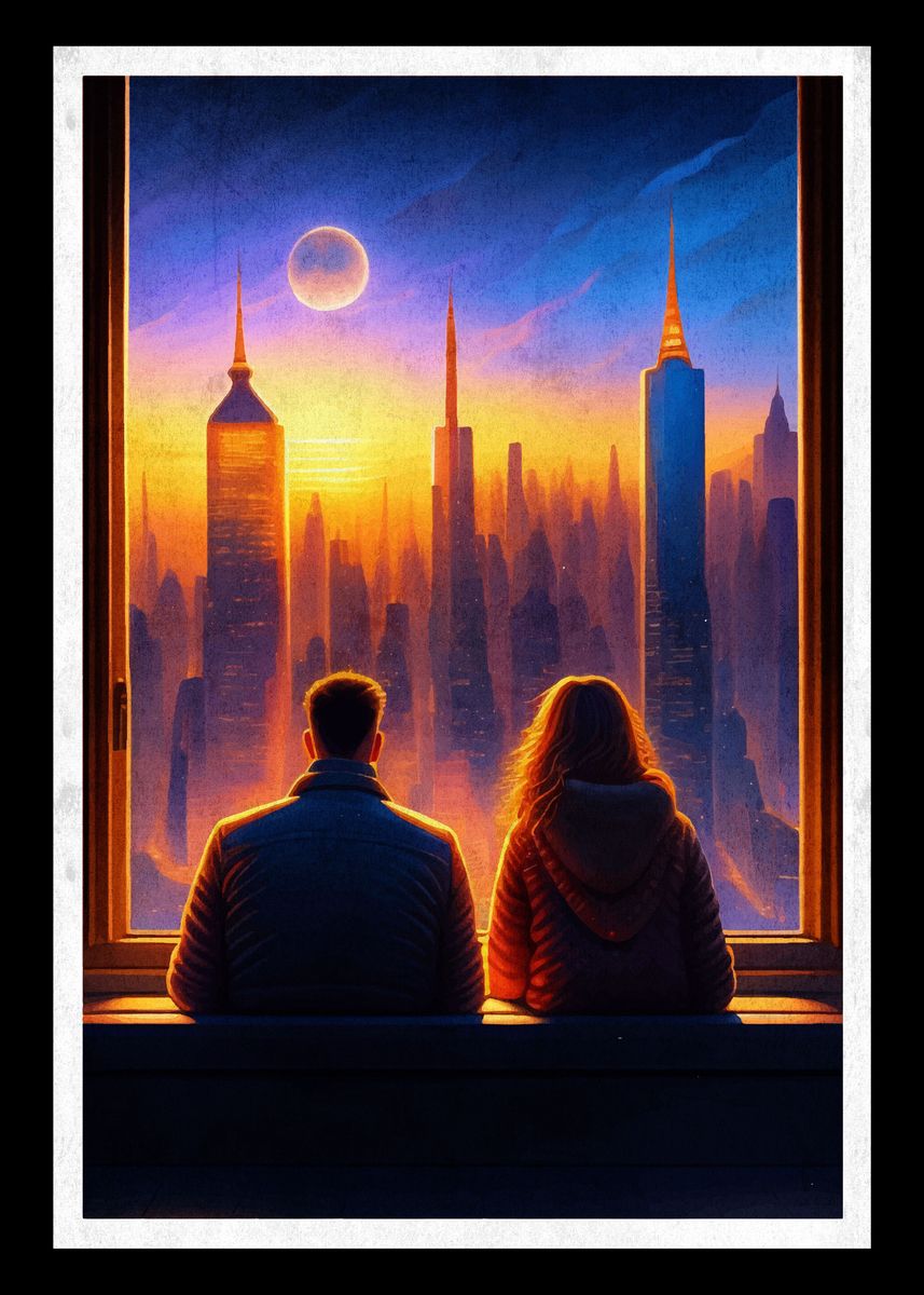 'couple' Poster, picture, metal print, paint by riyadi elyas rahmadi ...