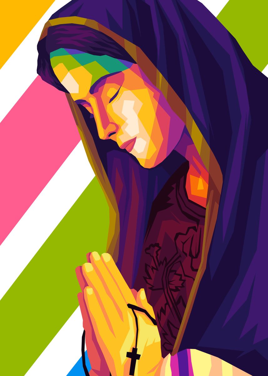 'Mother Maria Artwork' Poster, picture, metal print, paint by Rizky ...