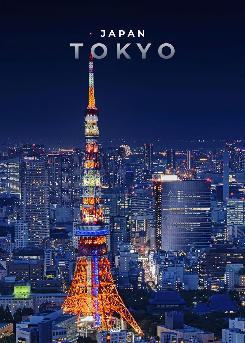 'Tokyo' Poster, picture, metal print, paint by tobirama senju | Displate