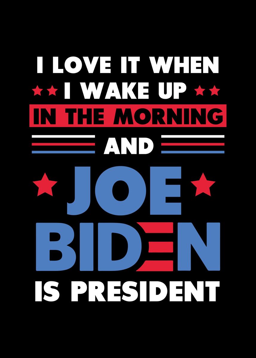 'Joe Biden' Poster, picture, metal print, paint by Sebastian Wünsche ...