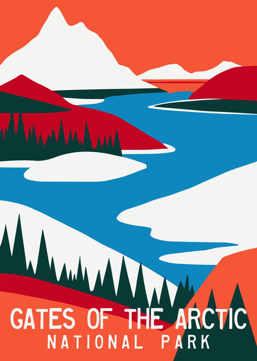 'Gates of the Arctic Poster' Poster by BluePinkPanther | Displate