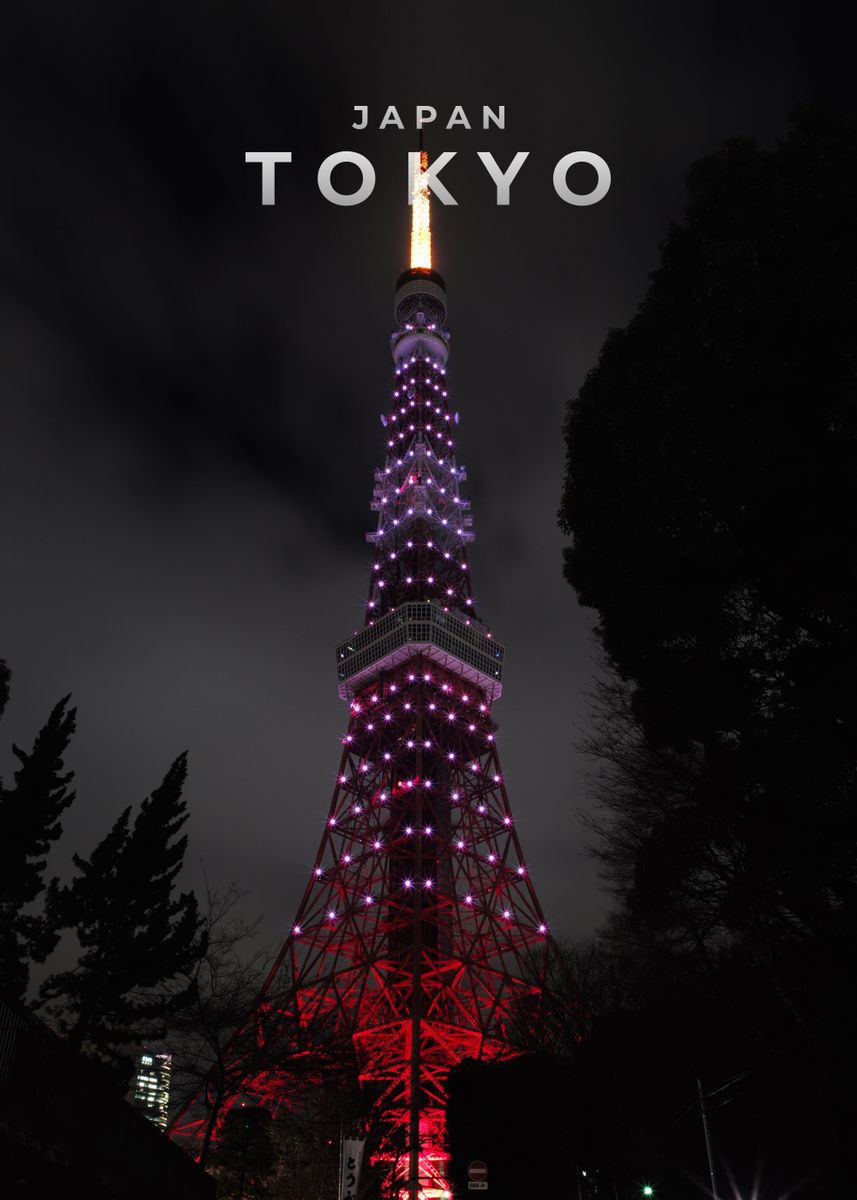 'Tokyo Tower' Poster, picture, metal print, paint by tobirama senju ...