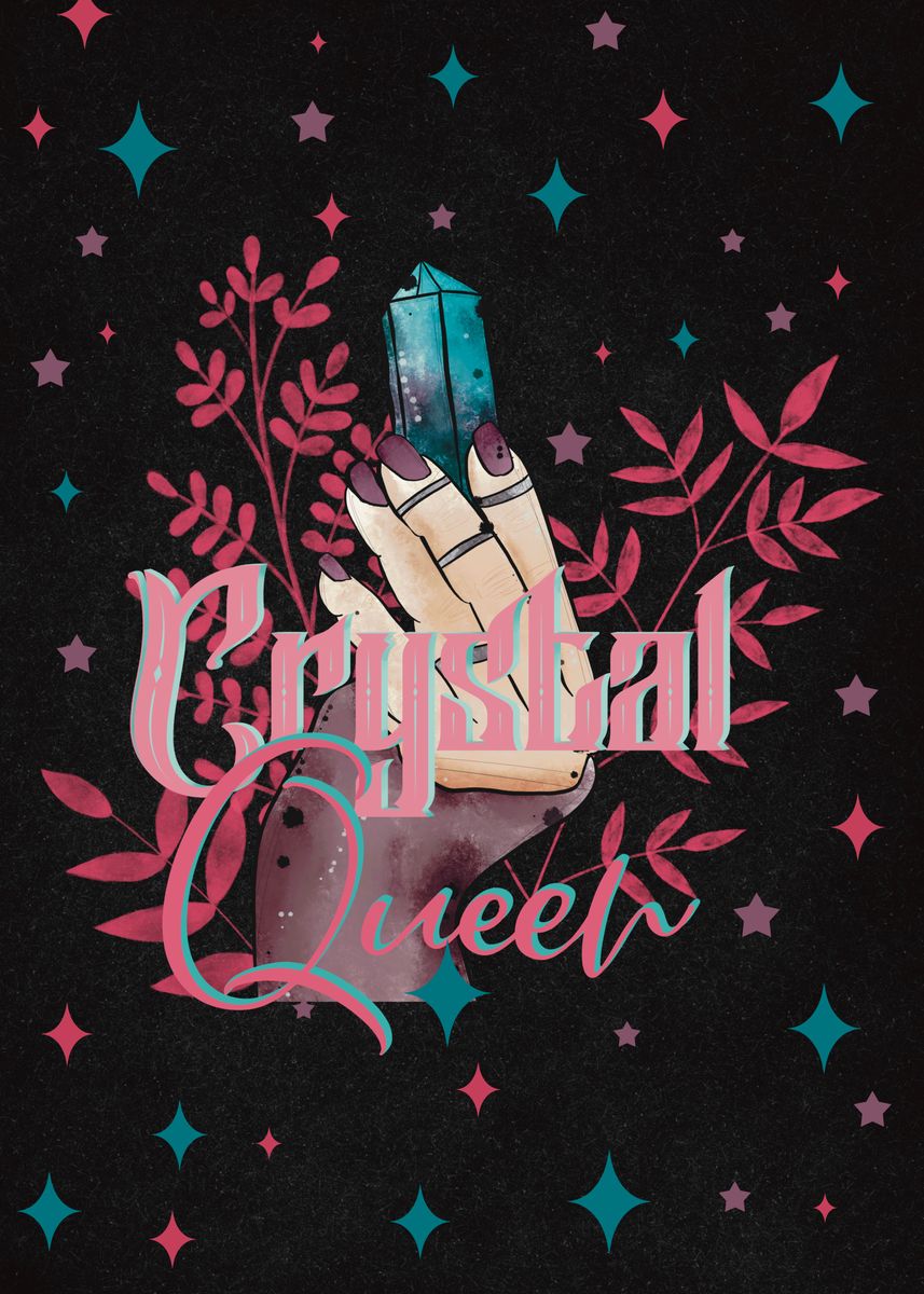'Crystal Queen' Poster, picture, metal print, paint by charlotte ...