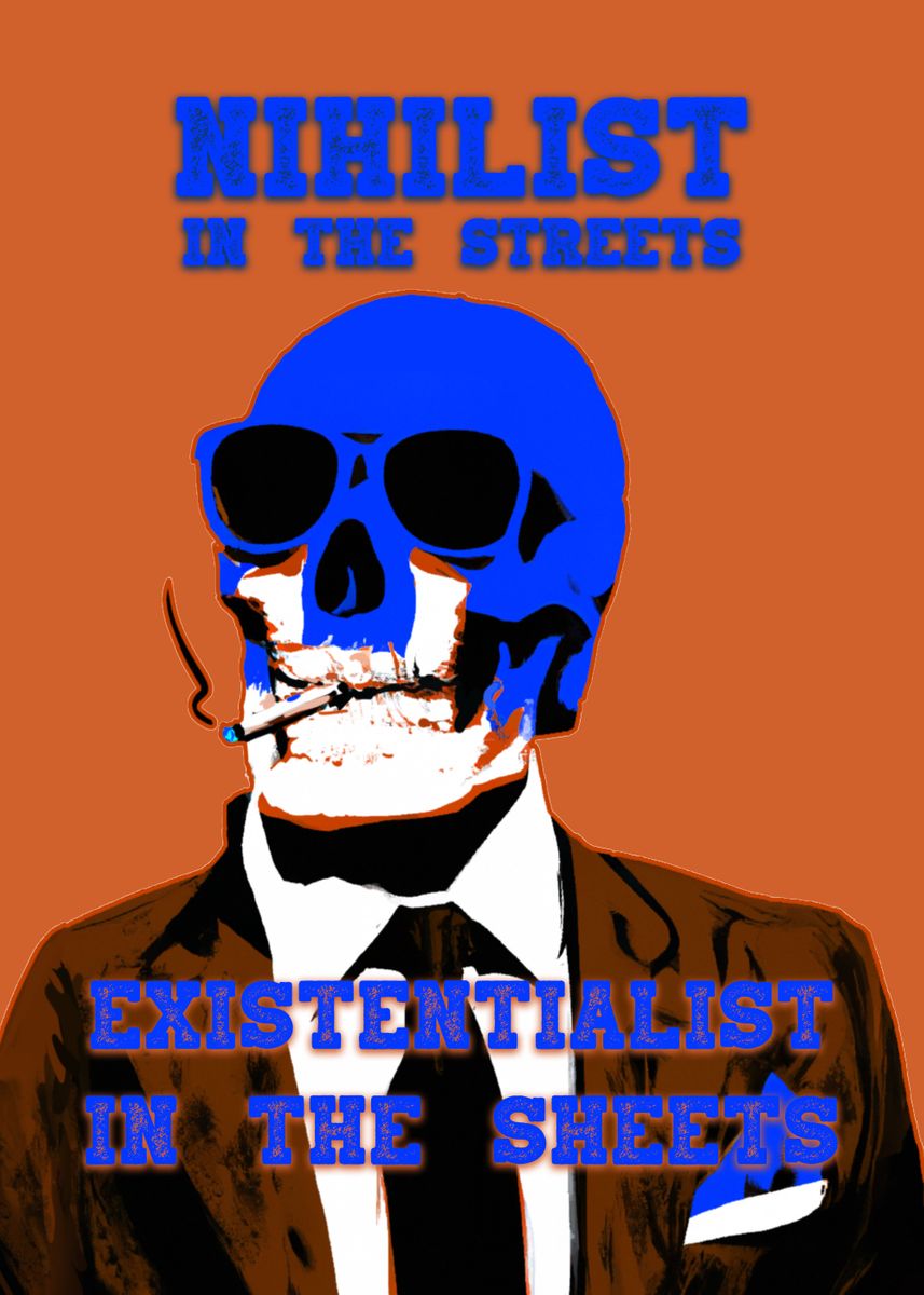 'Nihilist In The Streets' Poster, picture, metal print, paint by Atanas ...