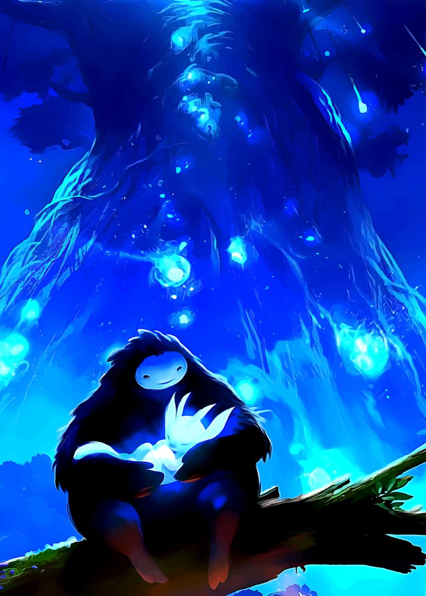 'Ori Game' Poster, picture, metal print, paint by Silksong | Displate