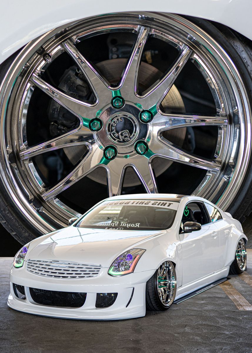 'white jdm car' Poster, picture, metal print, paint by SAIDI ARTWORKS ...