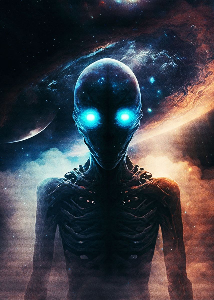 'Abstract Alien' Poster, picture, metal print, paint by Coffee Design ...