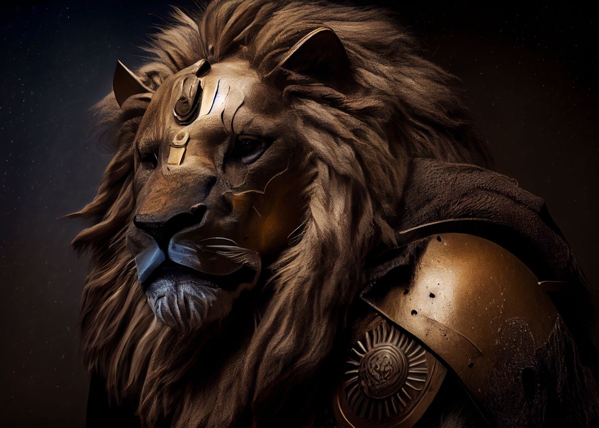 'Portrait Of A Future Lion' Poster by Steven Dijkshoorn | Displate