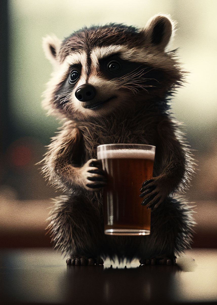 'Portrait Weasel' Poster by Coffee Design | Displate