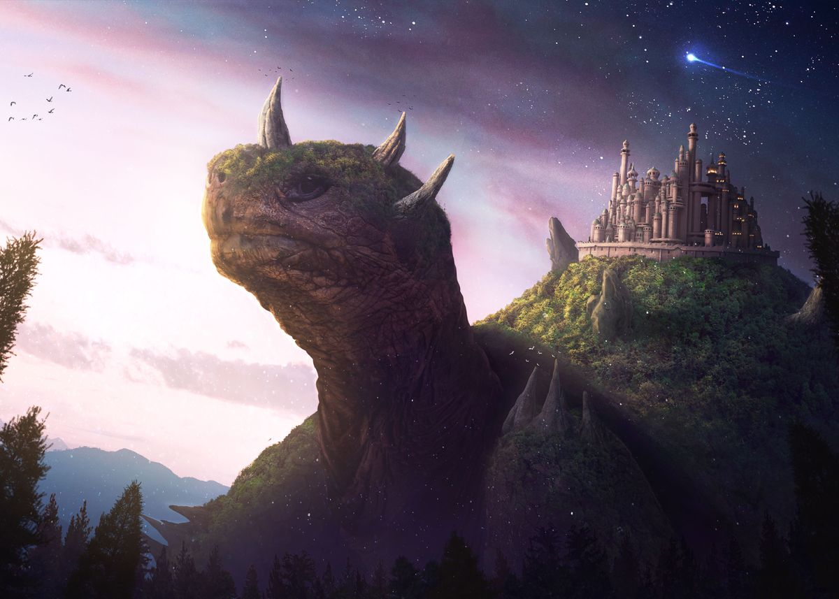 'Fantasy Tortoise' Poster by Michael de Groot | Displate