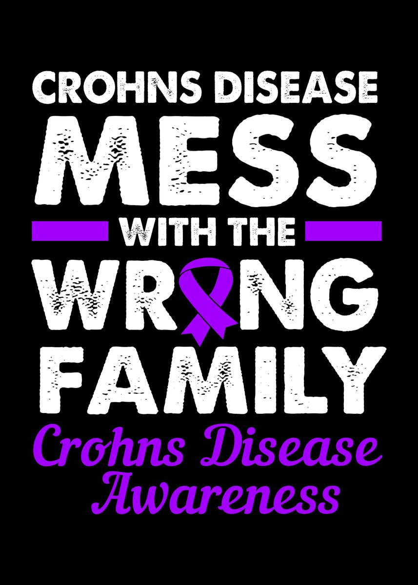 'Crohns Support Squad' Poster, picture, metal print, paint by ...