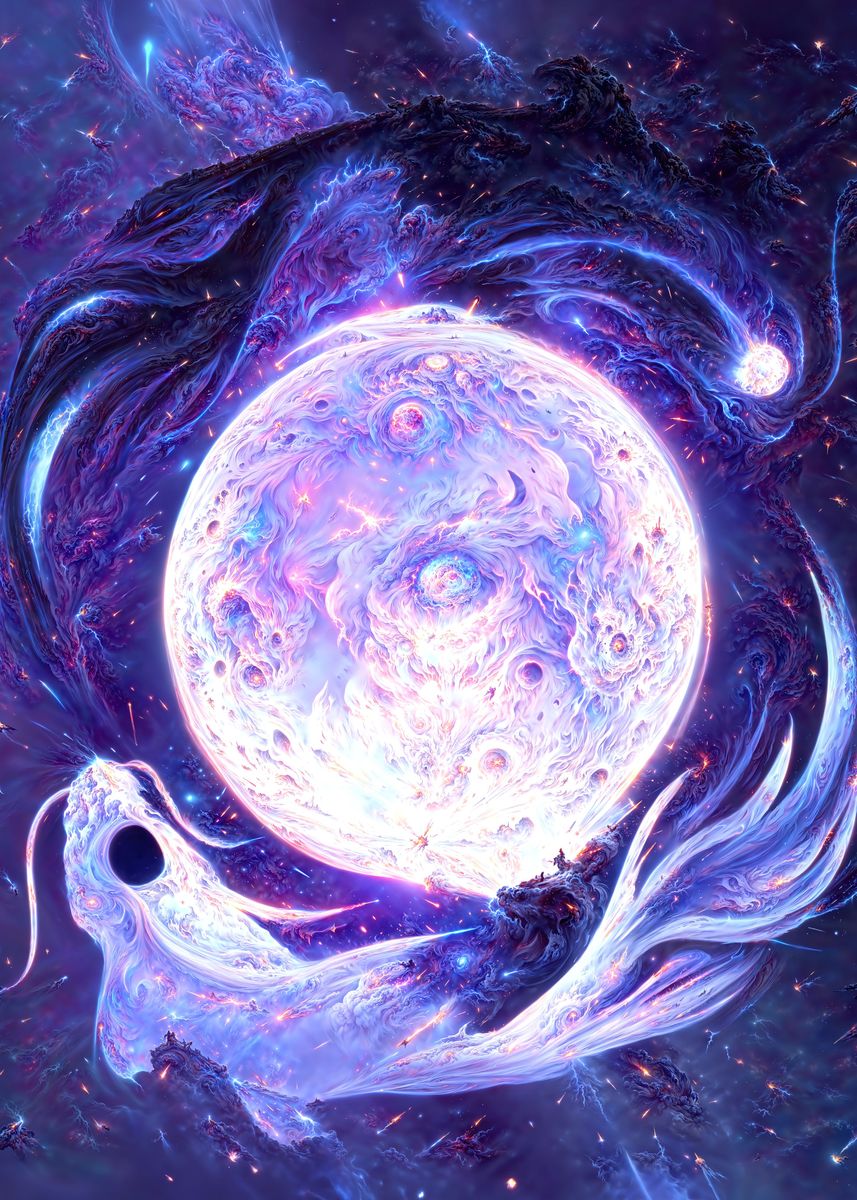 'Space Koi Fish' Poster, picture, metal print, paint by DervlexArt ...