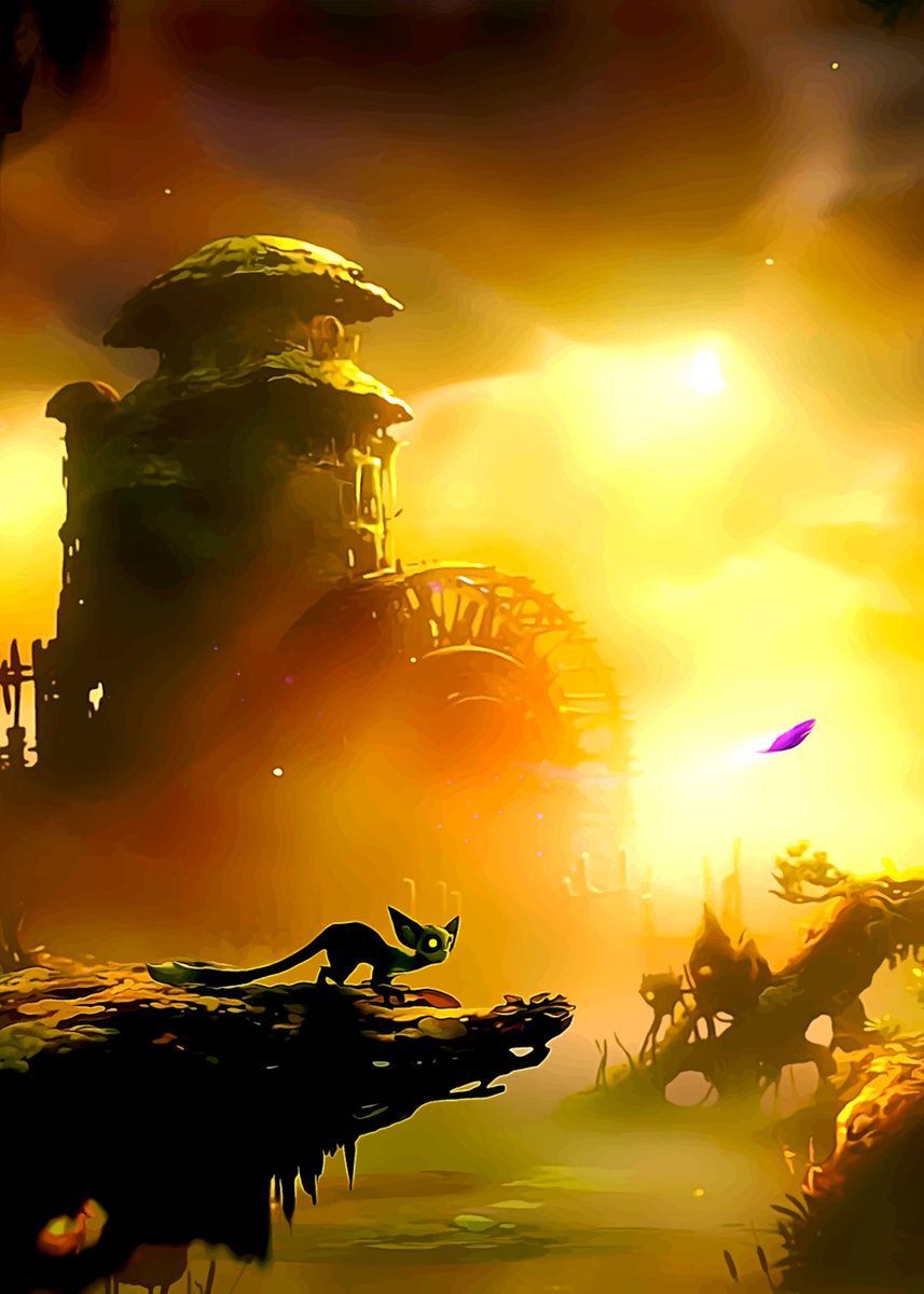 'Ori Game' Poster, picture, metal print, paint by Silksong | Displate